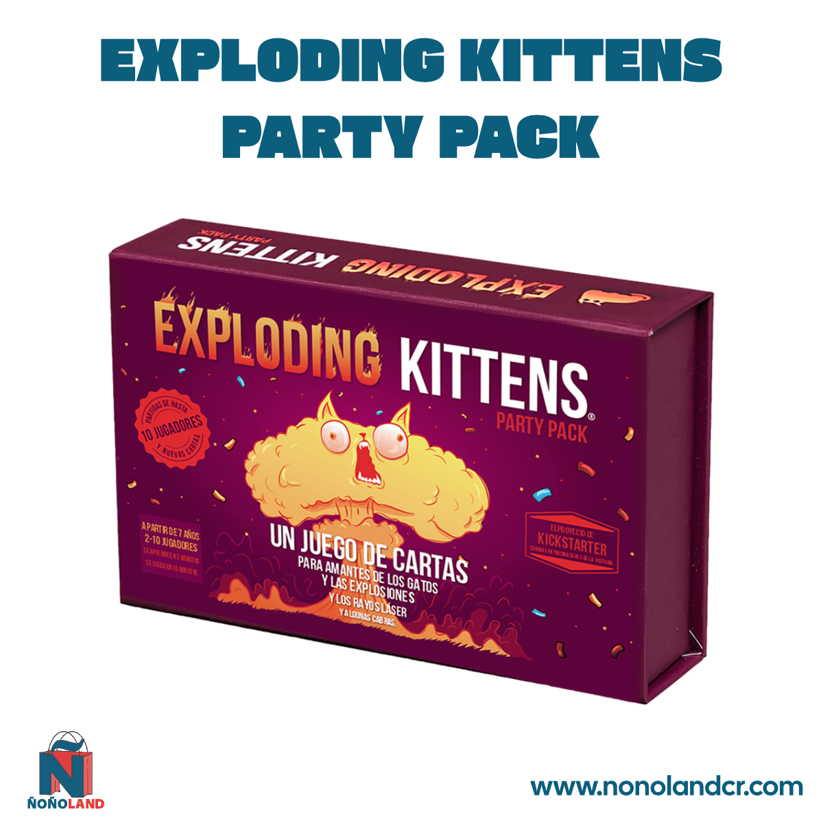Exploding Kittens Party Pack (Idioma: Inglés y Español) – ÑoñolandCR